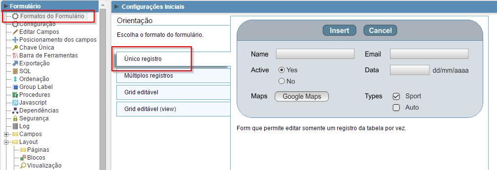 Formulário com Labels abaixo dos campos